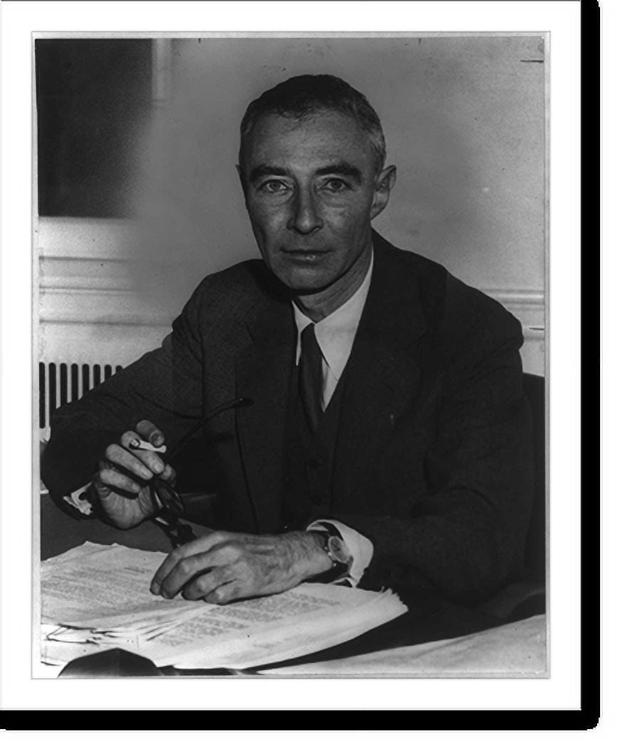 Historic Print, [J. Robert Oppenheimer, 1904-1967, half-length portrait ...