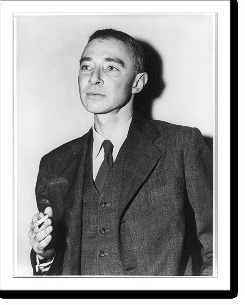 Historic Print, [J. Robert Oppenheimer, 1904-1967, half-length portrait ...