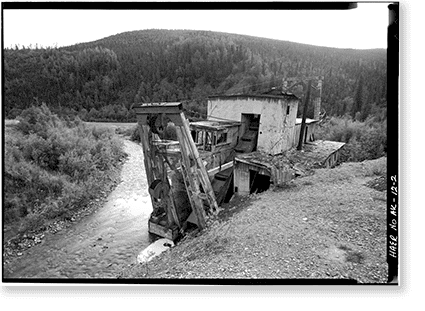 Historic Print, Jack Wade Dredge, Milepost 86, Taylor Highway, Chicken ...