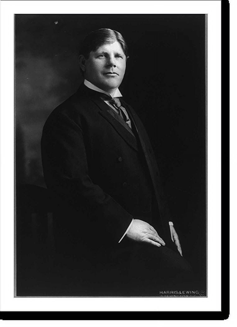 Historic Print, [James Andrew Beall, 1866-1929, three-quarter length portrait, seated, facing ...