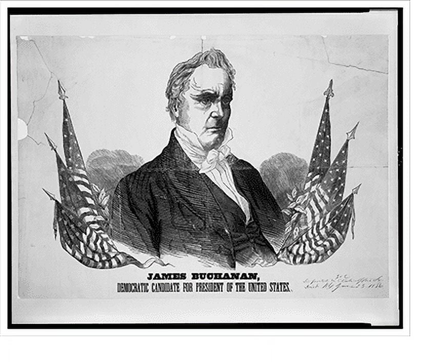 Historic Print, James Buchanan, Democratic candidate for President of ...