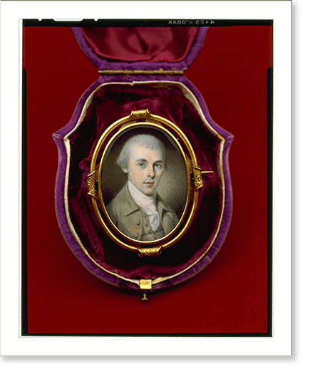 Historic Print, [James Madison, bust portrait miniature, facing ...