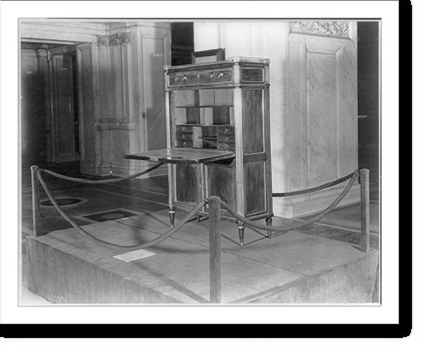 Historic Print, [James Monroe, 1758-1831, his writing desk, as ...