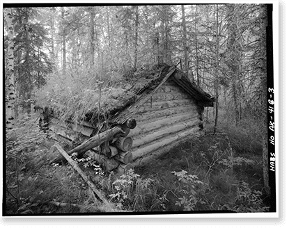 Historic Print, James Taylor Dog Barn, Yukon River, Opposite 4th of ...