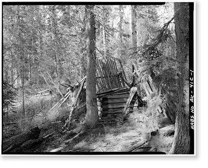 Historic Print, James Taylor Dog Corrals, Opposite 4th of July Creek ...