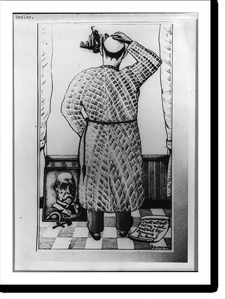 Historic Print, Jan Masaryk looks from the window of the Czernin Palace ...