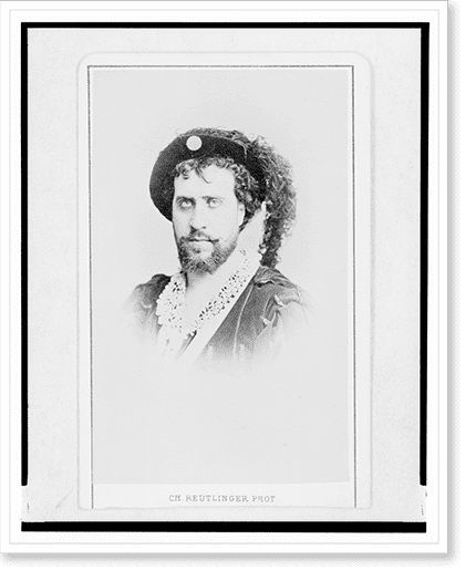 Historic Print, [Jean-Baptiste Faure, French opera singer, head-and ...