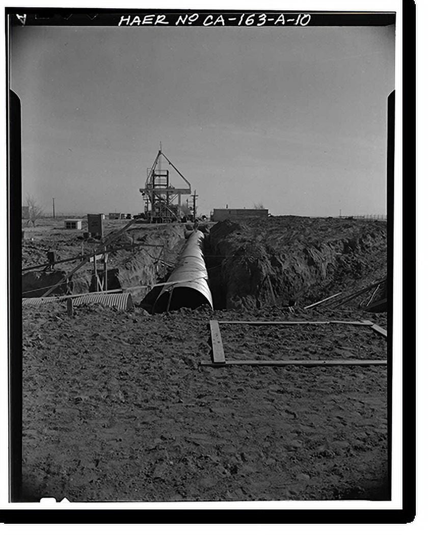 Historic Print, Jet Propulsion Laboratory Edwards Facility, Test Stand ...