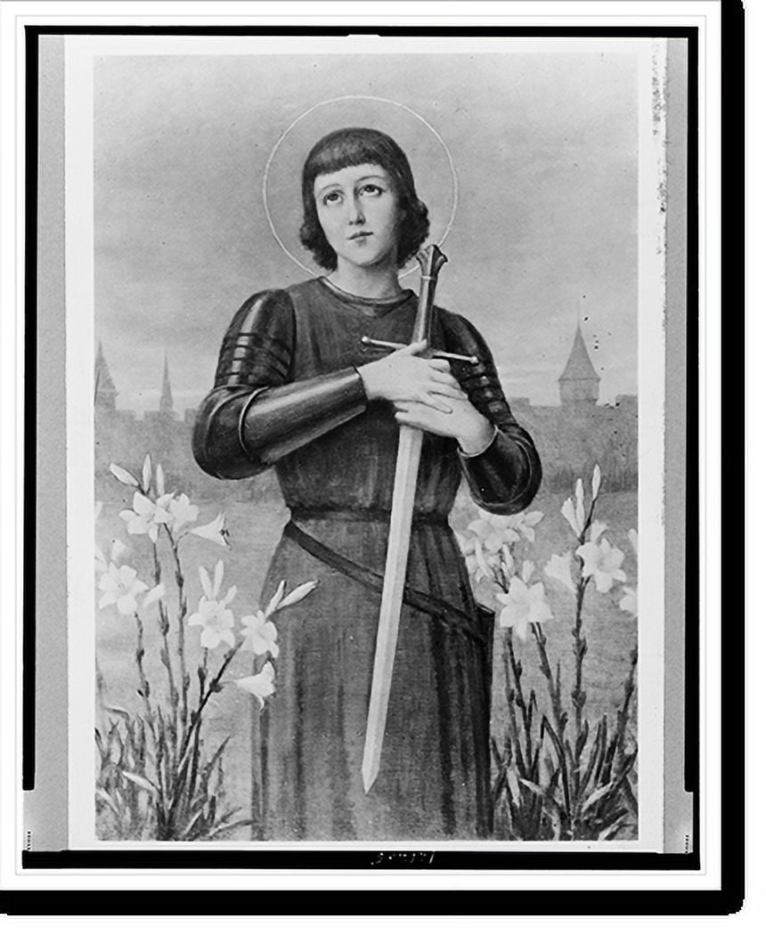 Historic Print, [Joan of Arc, three-quarter length portrait, standing ...