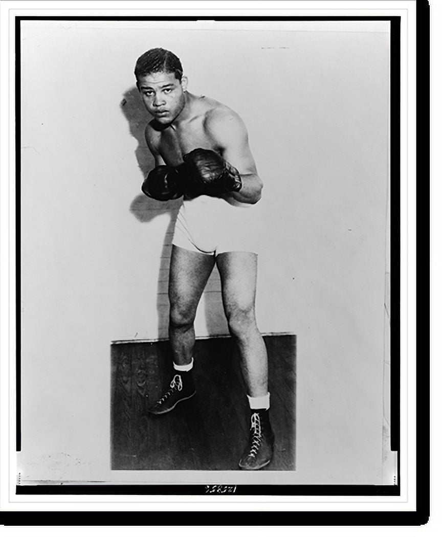 Historic Print, [Joe Louis, full-length portrait, standing, wearing ...