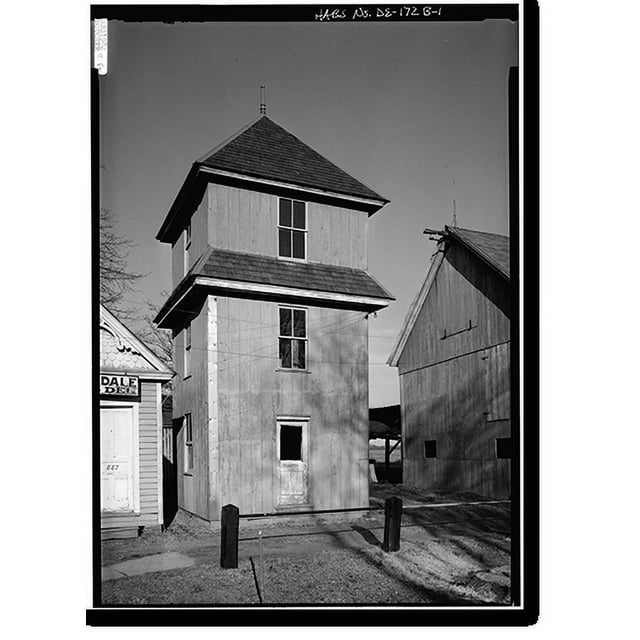 Historic Print, John B. Lindale Farm, Water Tower, 24 South Main Street ...
