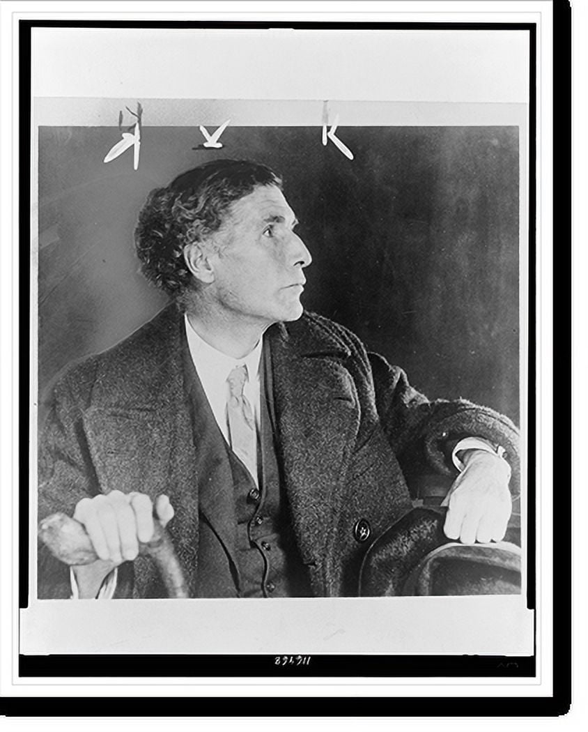 Historic Print, [John Cowper Powys, half-length portrait, seated ...