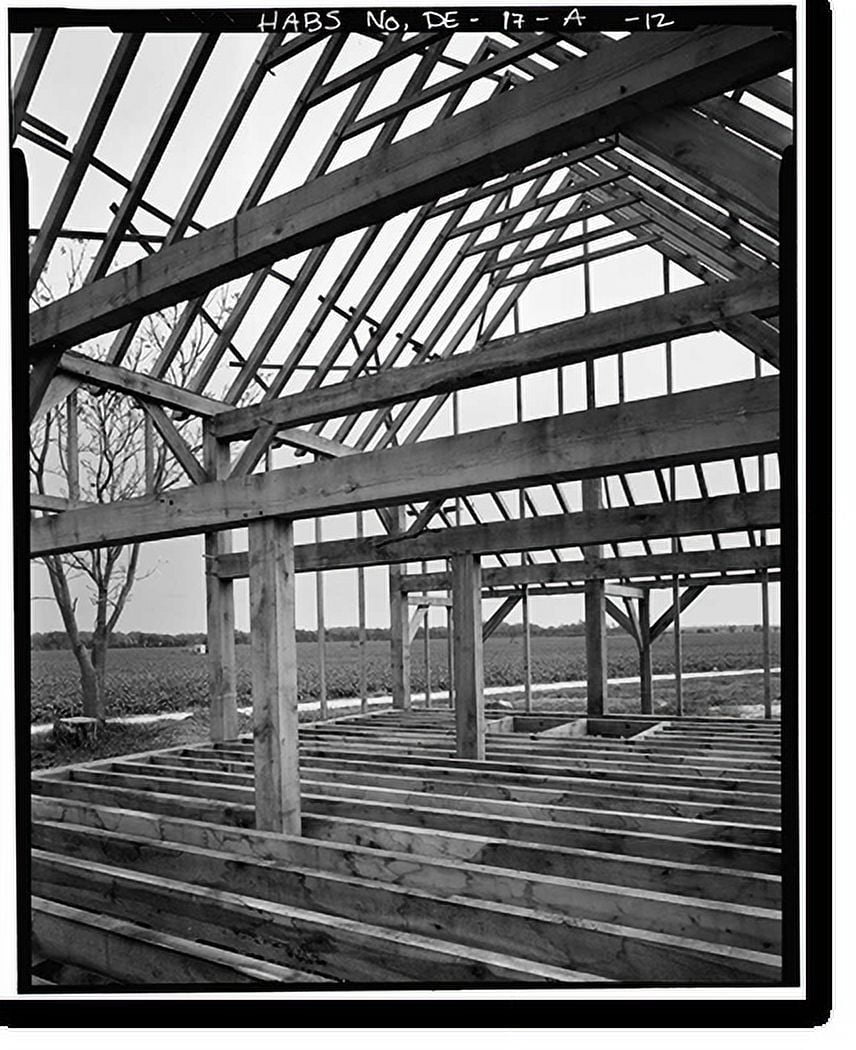 Historic Print, John Dickinson Mansion, Feed Barn, Kitts Hummock Road ...