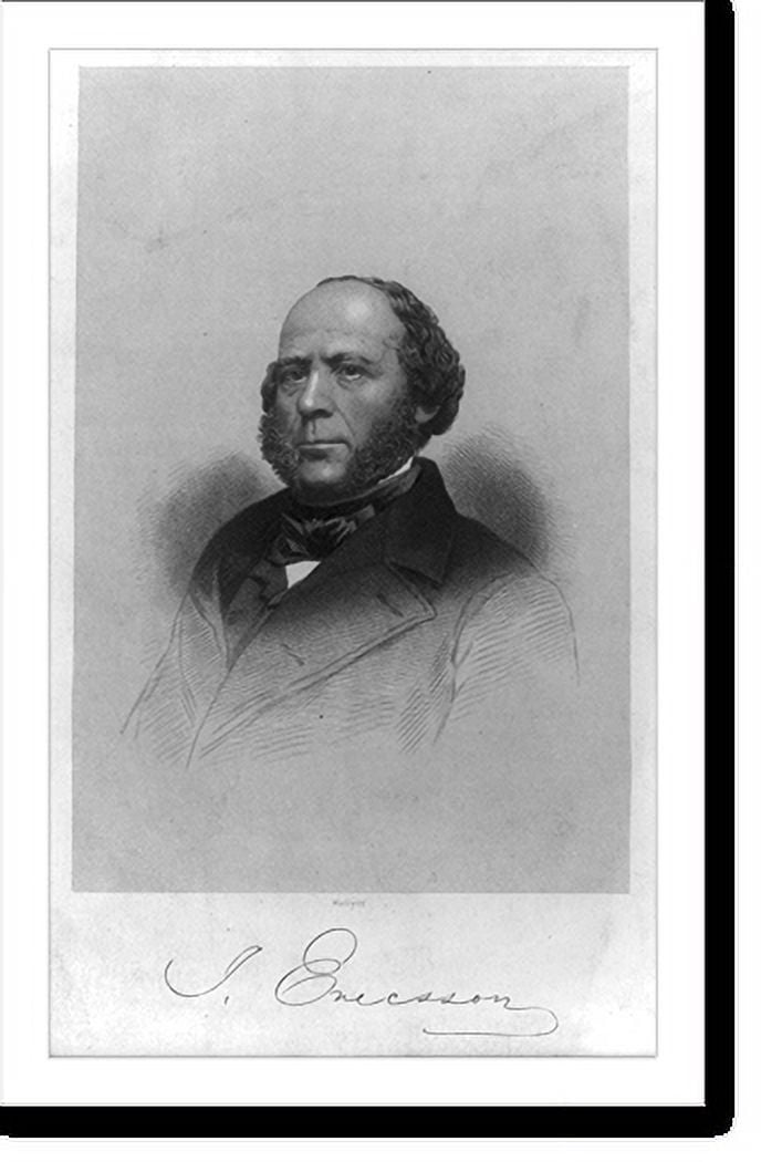 Historic Print, John Ericsson, 1803-1889, 16" x 20" - Walmart.com