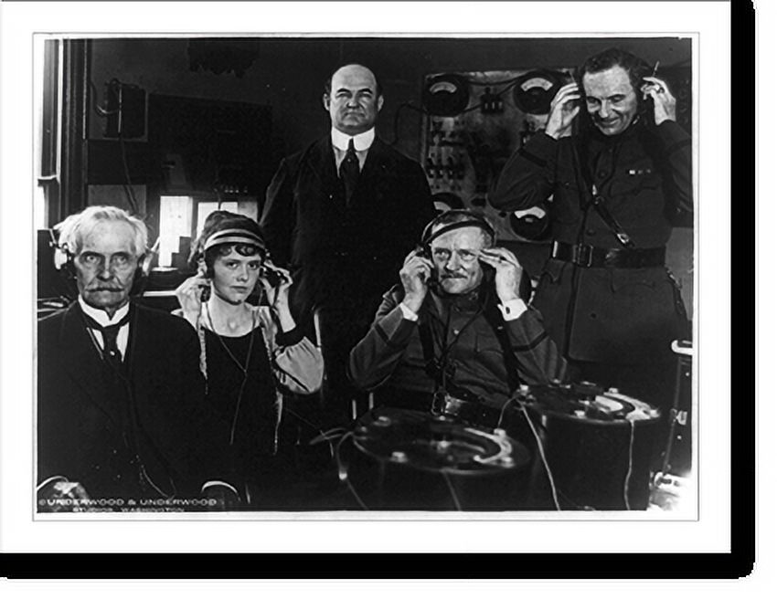 Historic Print, [John Joseph Pershing and four other people with Dr ...