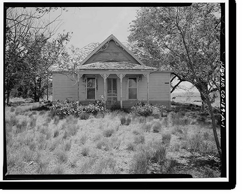 Historic Print, John & Mary Felderman Farm, House, Northeast Corner of ...