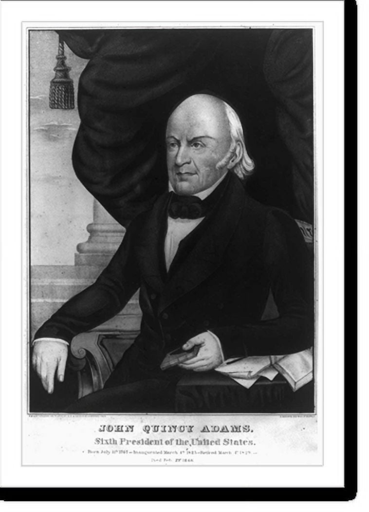 Historic Print, John Quincy Adams, sixth President of the United States ...