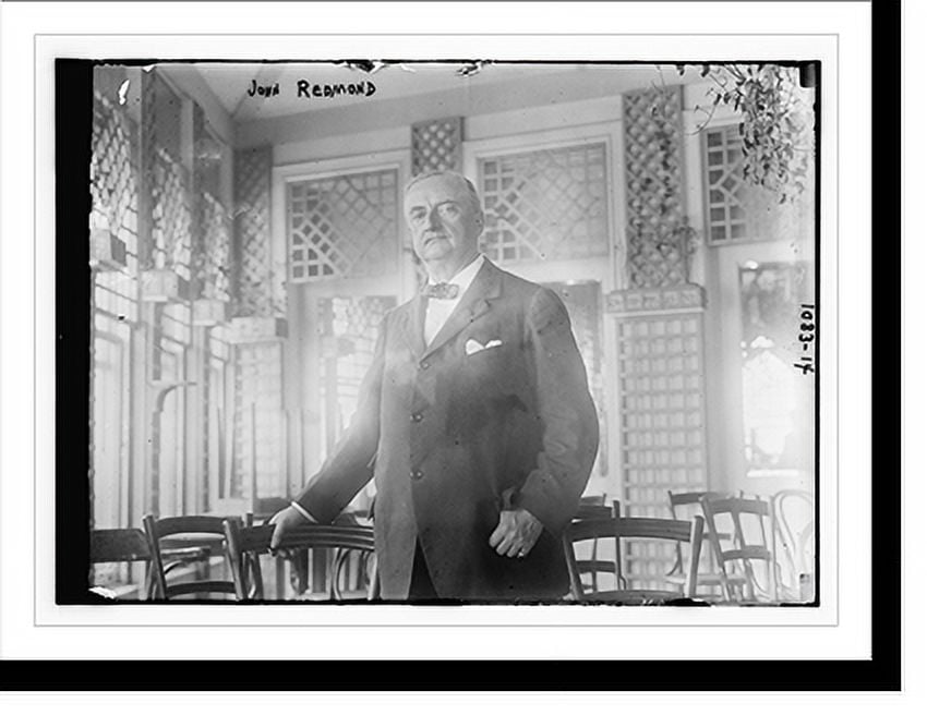Historic Print, John Redmond standing next to a group of chairs, 16" x ...