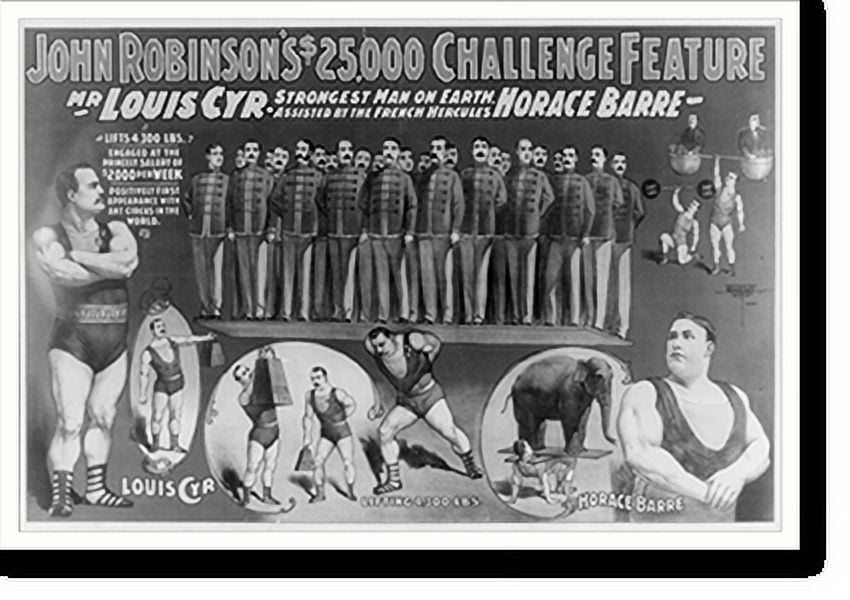 Historic Print, John Robinson's $25,000 challenge feature. Mr. Louis ...
