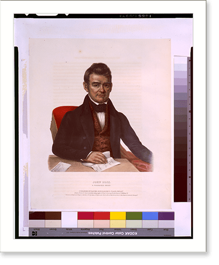 Historic Print, John Ross, a Cherokee chief.drawn, printed & coloured ...