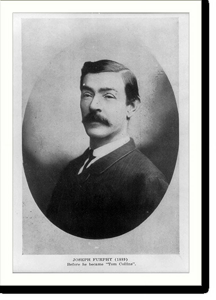 Historic Print, [Joseph Furphy, 1843-1912, oval bust, 1889, before he ...