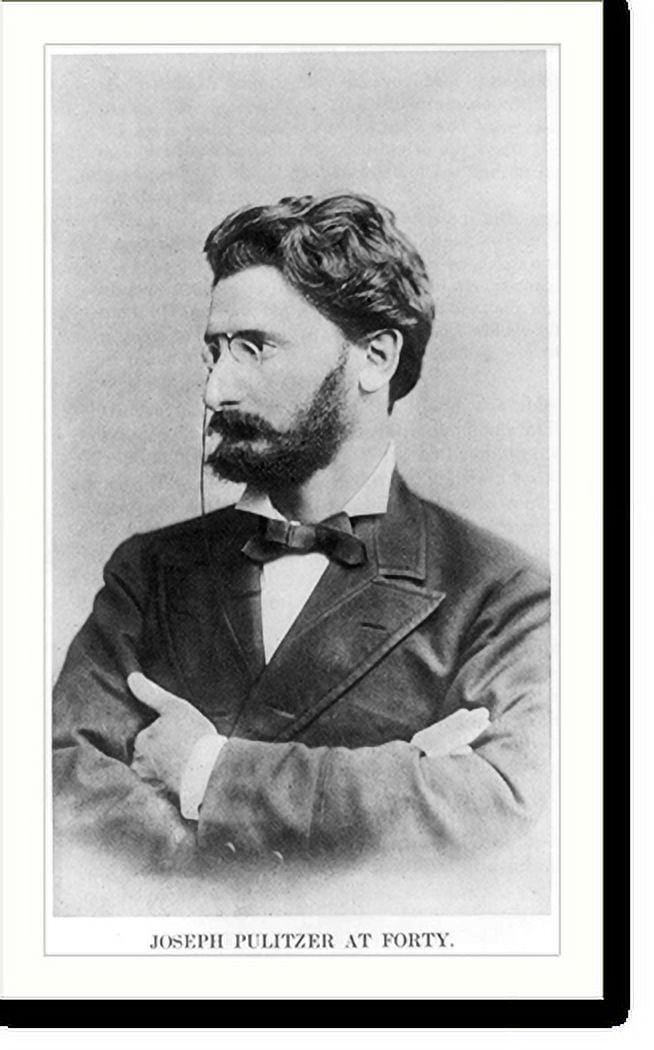 Historic Print, [Joseph Pulitzer, 1847-1911; Joseph Pulitzer at 40 ...