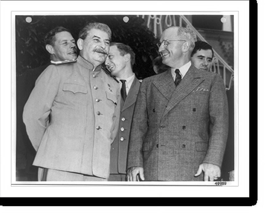 Historic Print, [Joseph Stalin, Harry S. Truman, Charles Bohlen and ...