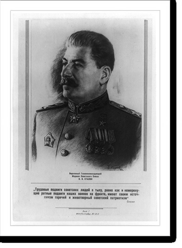 Historic Print, [Joseph Stalin, head-and-shoulders portrait, facing ...