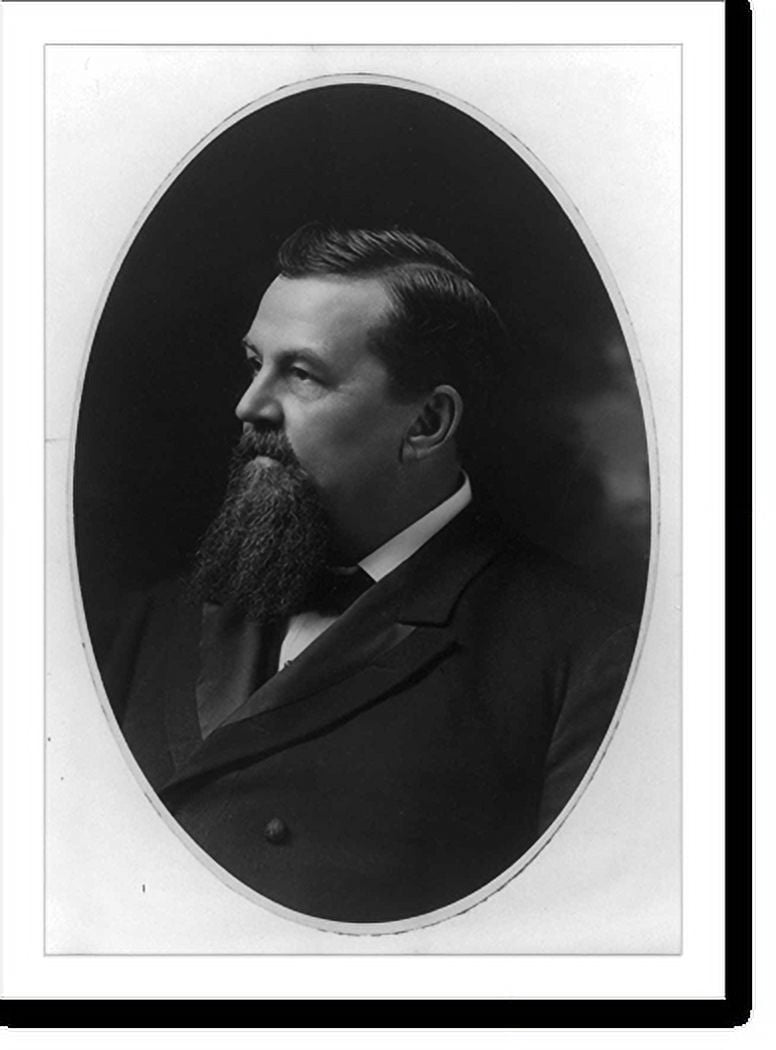 Historic Print, [Joseph Weeks Babcock, 1850-1909, head and shoulders ...