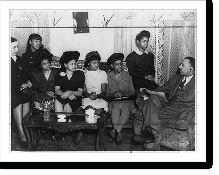 Historic Print, [Judge William Hastie with NAACP youth council members ...