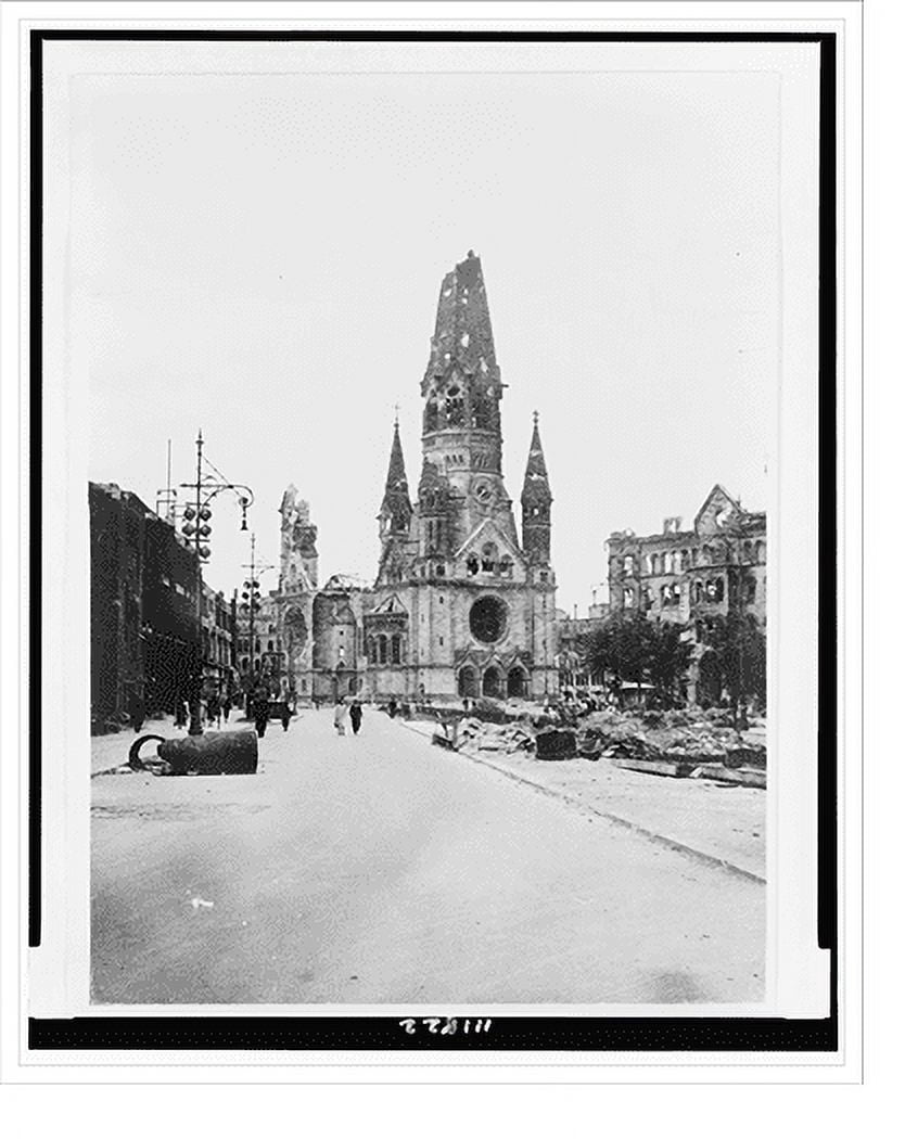 Historic Print, [Kaiser Wilhelm Memorial Church, Berlin, Germany, after ...