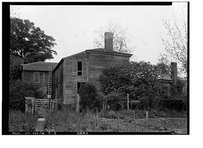 Historic Print, Kelly Fitzpatrick House, Autauga Street, Wetumpka ...