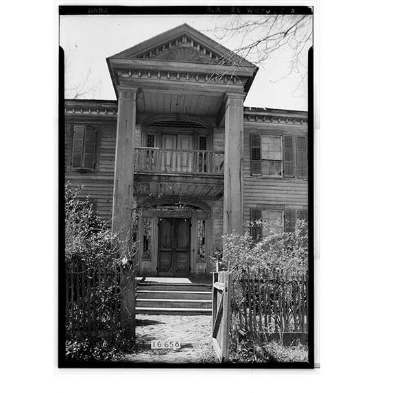 Historic Print, Kelly Fitzpatrick House, Autauga Street, Wetumpka ...