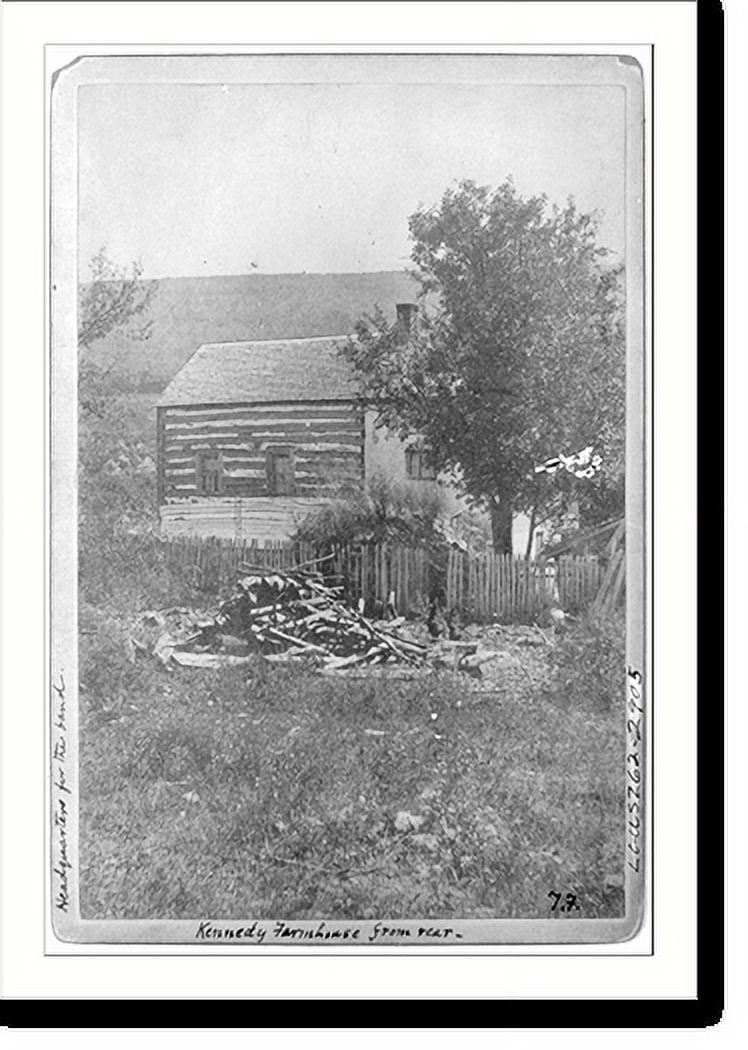 Historic Print, Kennedy farm house from rear [hdqts. of John Brown's ...