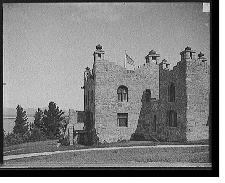 Historic Print, [Kimball's Castle, Belknap Point, Lake Winnipesaukee, N ...
