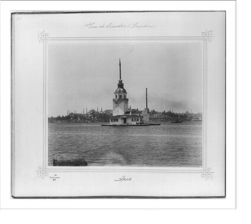 Historic Print, [Kiz Kulesi (Maiden's Tower)].Lieutenant Colonel of the ...