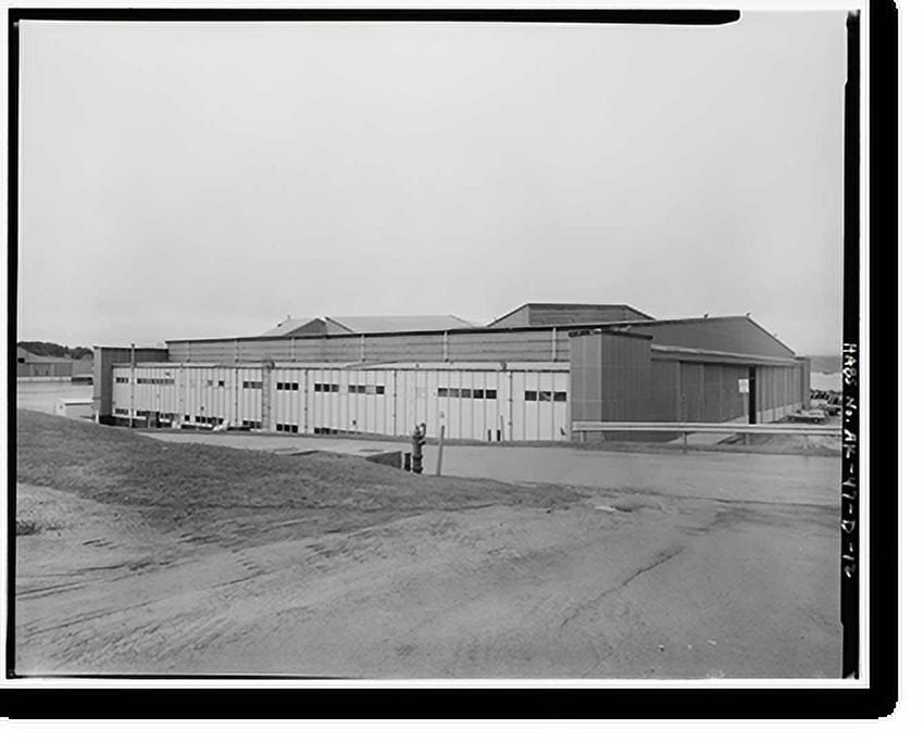 Historic Print, Kodiak Naval Operating Base, Hangar, U.S. Coast Guard ...