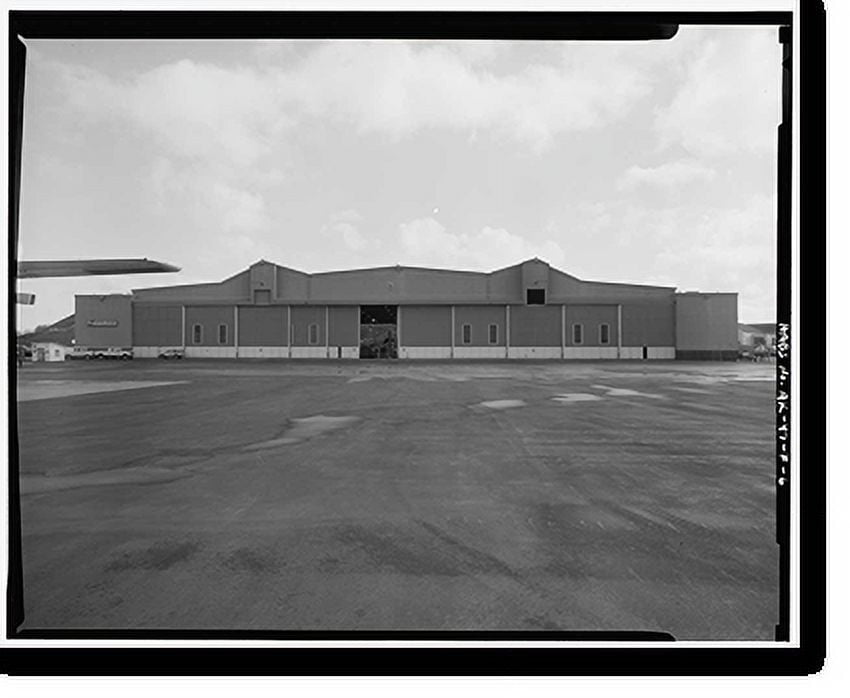 Historic Print, Kodiak Naval Operating Base, Hangar, U.S. Coast Guard ...