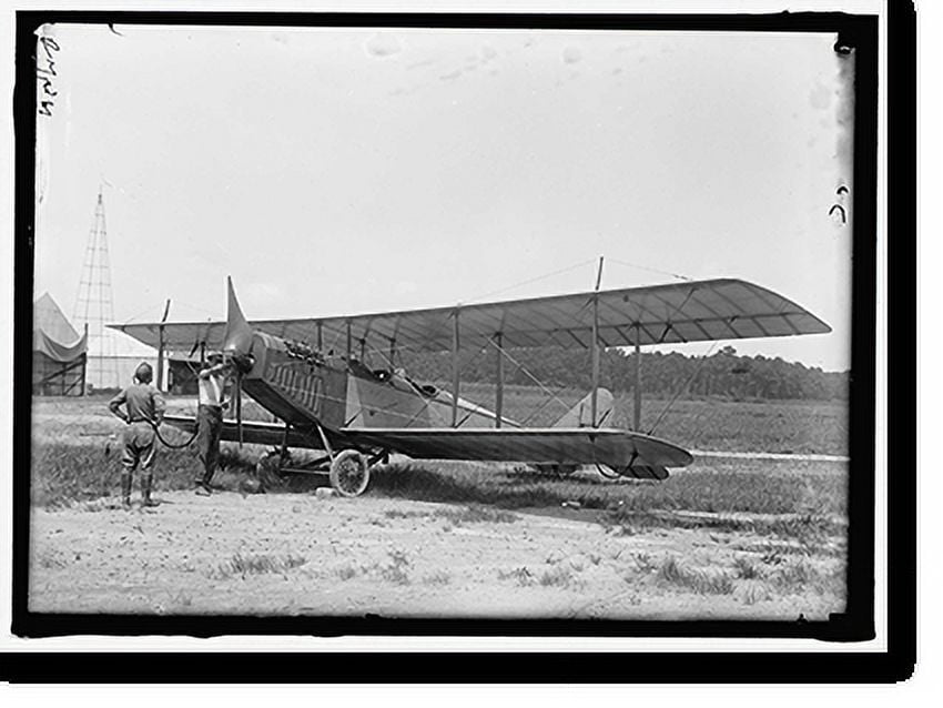 Historic Print, LANGLEY FIELD, VA. CURTIS JN4D PLANE, WITH OLMSTEAD ...