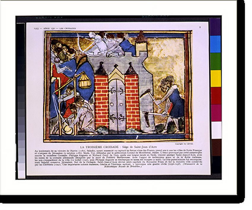 Historic Print, La Troisième Croisade. siege de Saint-Jean d'Acre, 16 ...