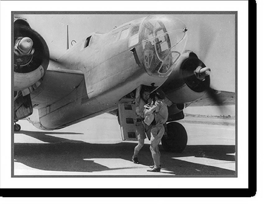 Historic Print, [Landing from a reconnaissance plane - a Royal Air ...