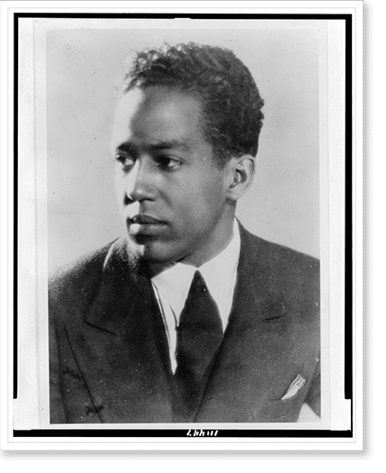 Historic Print, [Langston Hughes, head-and-shoulders portrait, facing ...
