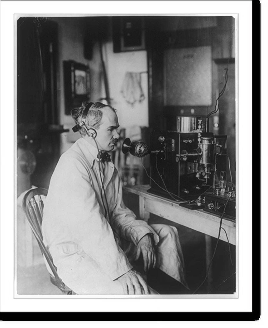 Historic Print, [Lee DeForest, 1873-1961, half length portrait, seated ...