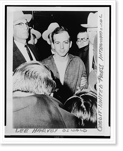 Historic Print, [Lee Harvey Oswald, head-and-shoulders portrait, facing ...