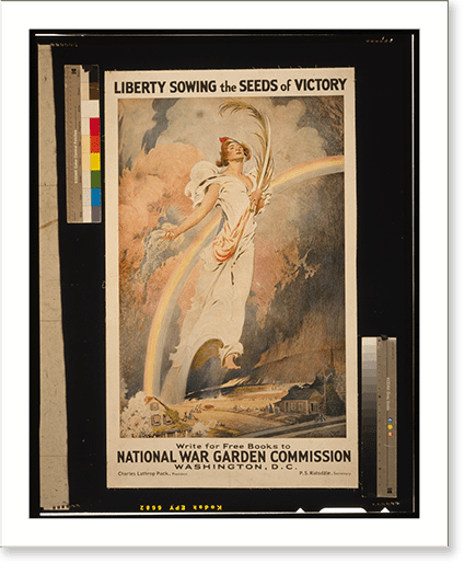 Historic Print, Liberty sowing the seeds of victory.Frank V. DuMond ...