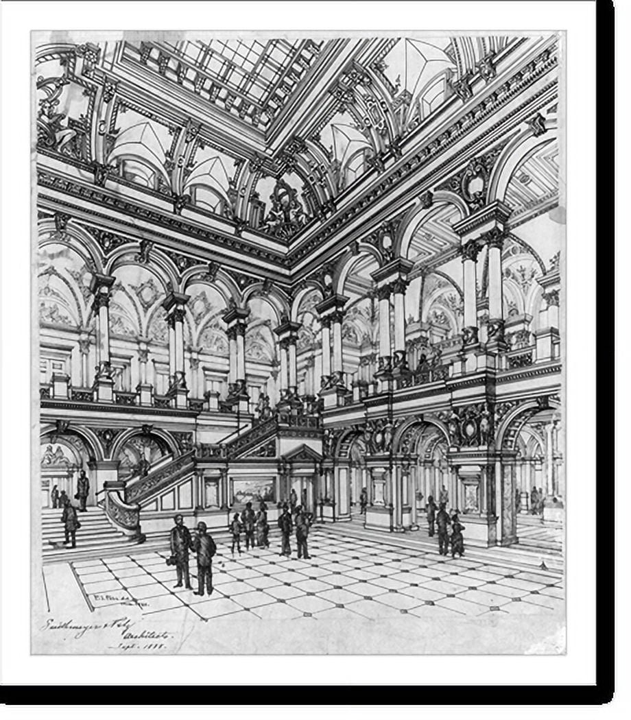 Historic Print, [Library of Congress (Congressional Library Building ...