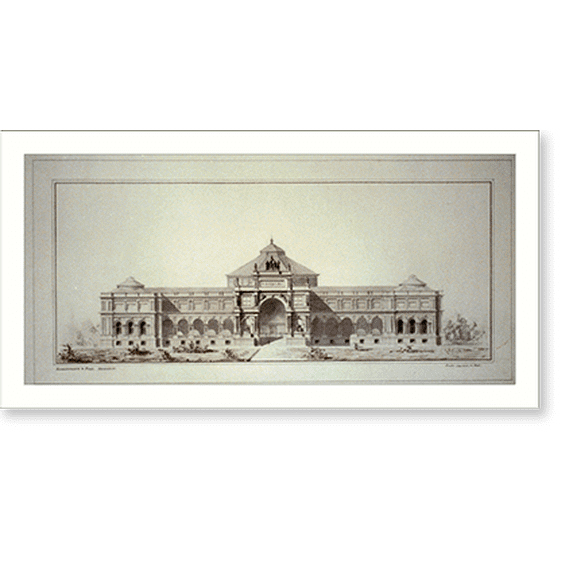 Historic Print, [Library of Congress, Washington, D.C. Front. Exterior ...