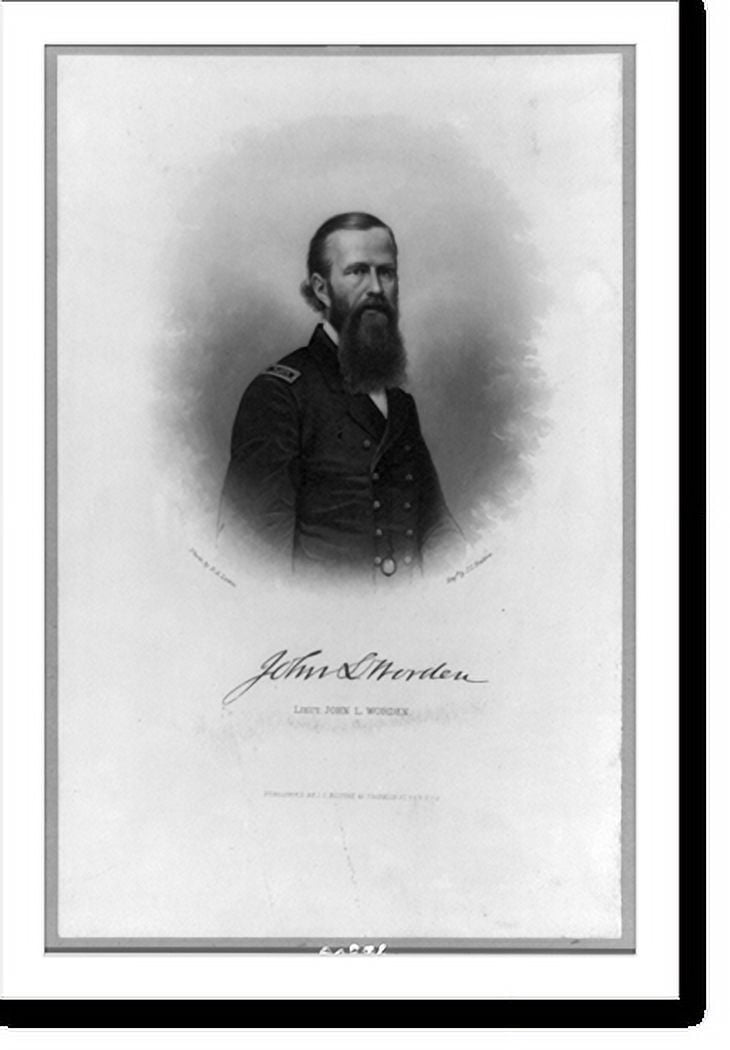 Historic Print, Lieut. John L. Worden.engrd. by J.C. Buttre ; photo. by ...