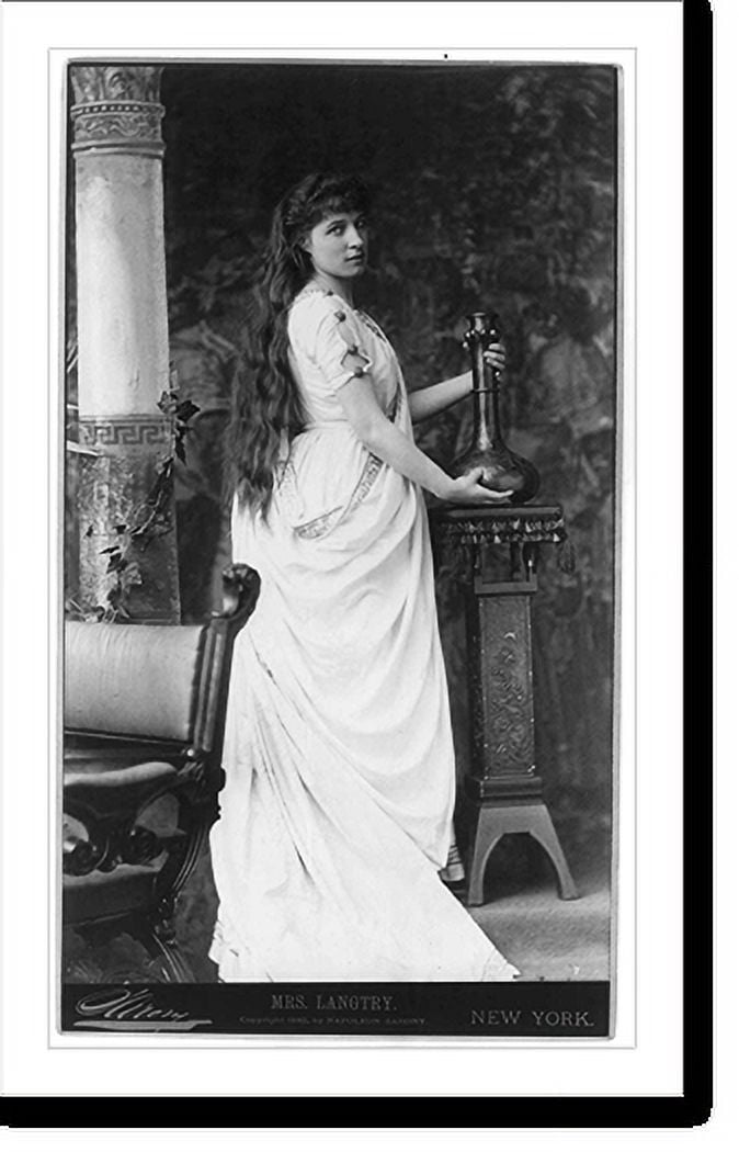 Historic Print, [Lillie Langtry, 1853-1929, full-length portrait ...