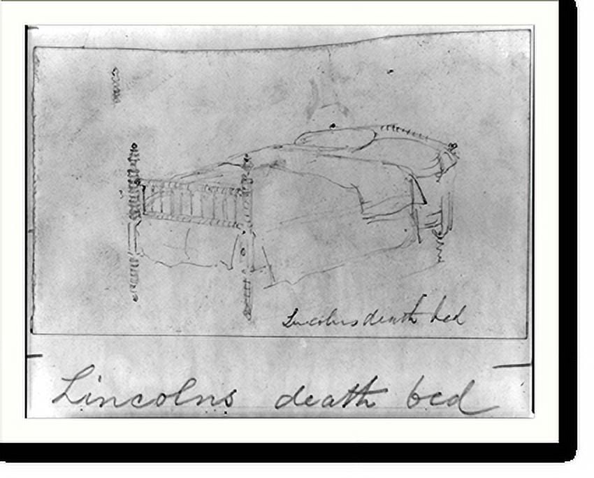 Historic Print, Lincolns deathbed, 18" x 24" - Walmart.com